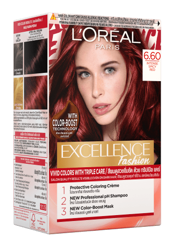 Excellence Excellence Fashion Hair Colour 6.6 Intense Spicy Red | L ...