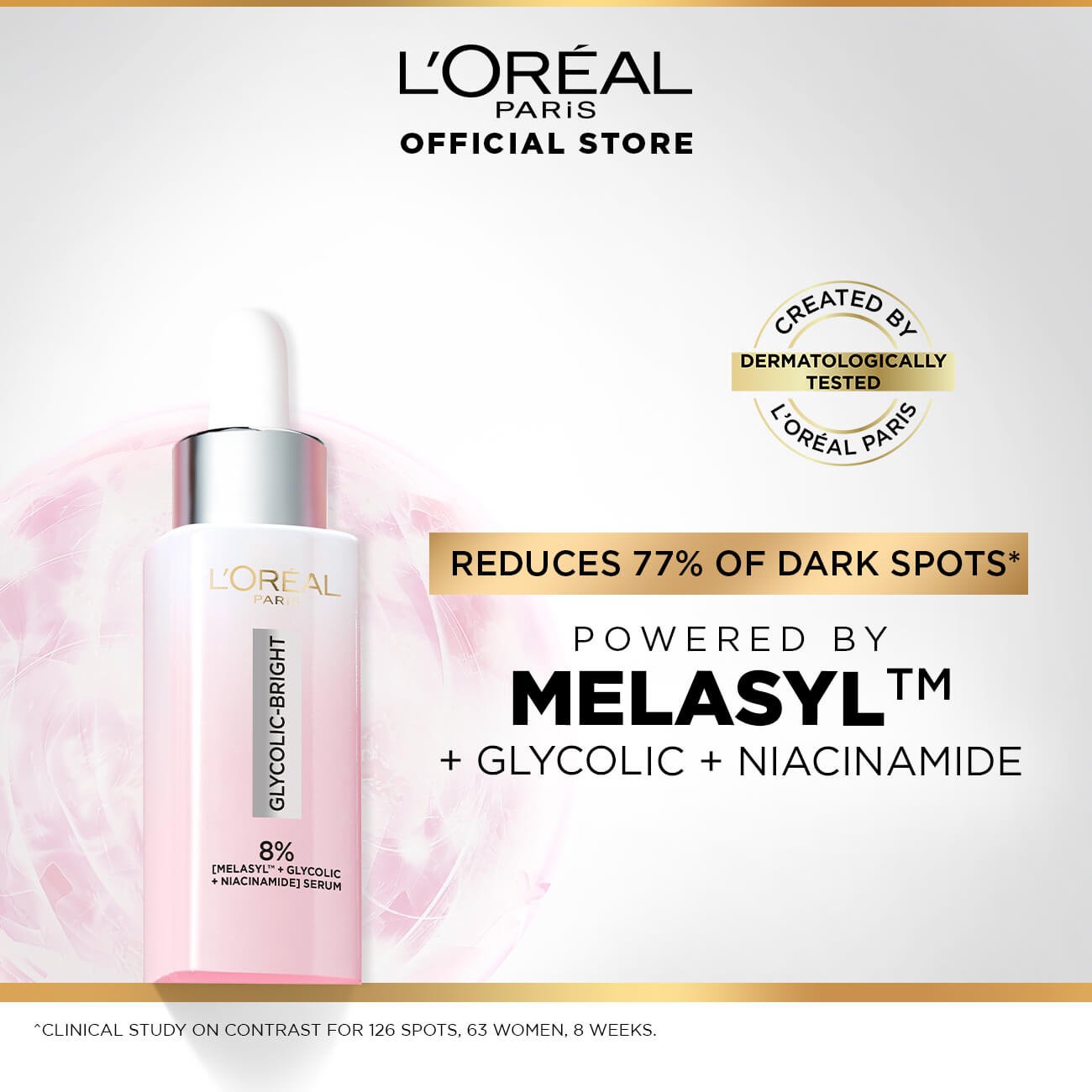 L’Oréal Paris Glycolic Bright 8% [Melasyl + Glycolic + Niacinamide ...