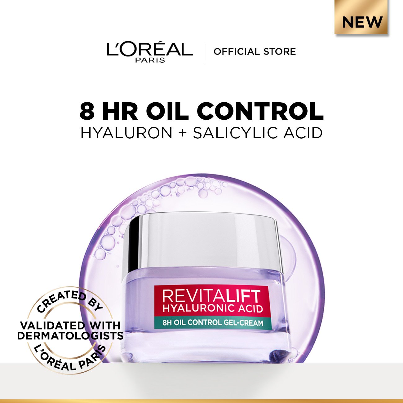 Revitalift Hyaluronic Acid Face Care Oil Control Cream | L'Oréal Paris