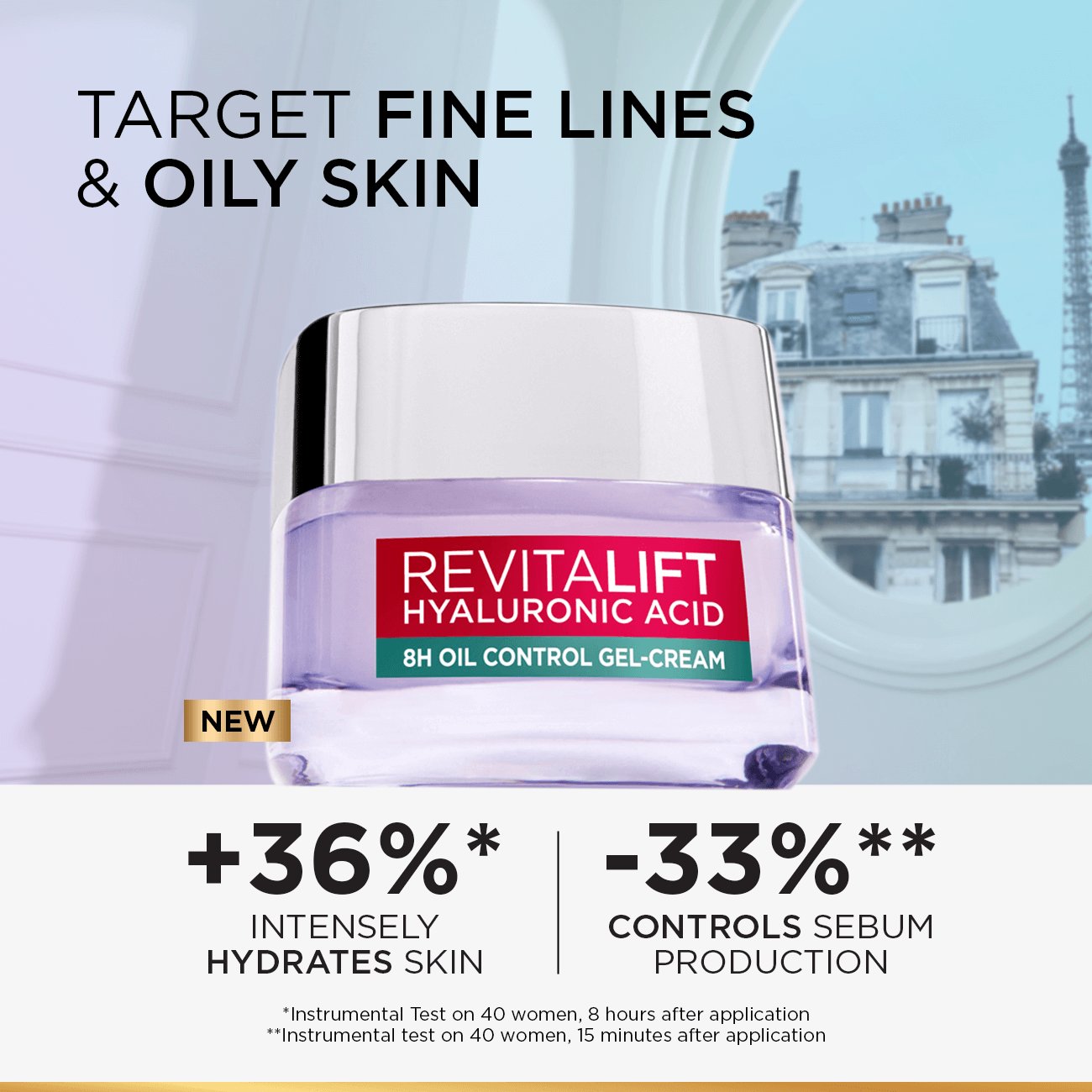 Revitalift Hyaluronic Acid Face Care Oil Control Cream | L'Oréal Paris