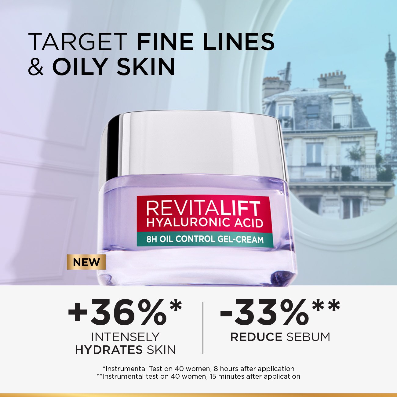 Revitalift Hyaluronic Acid Face Care Oil Control Cream | L'Oréal Paris