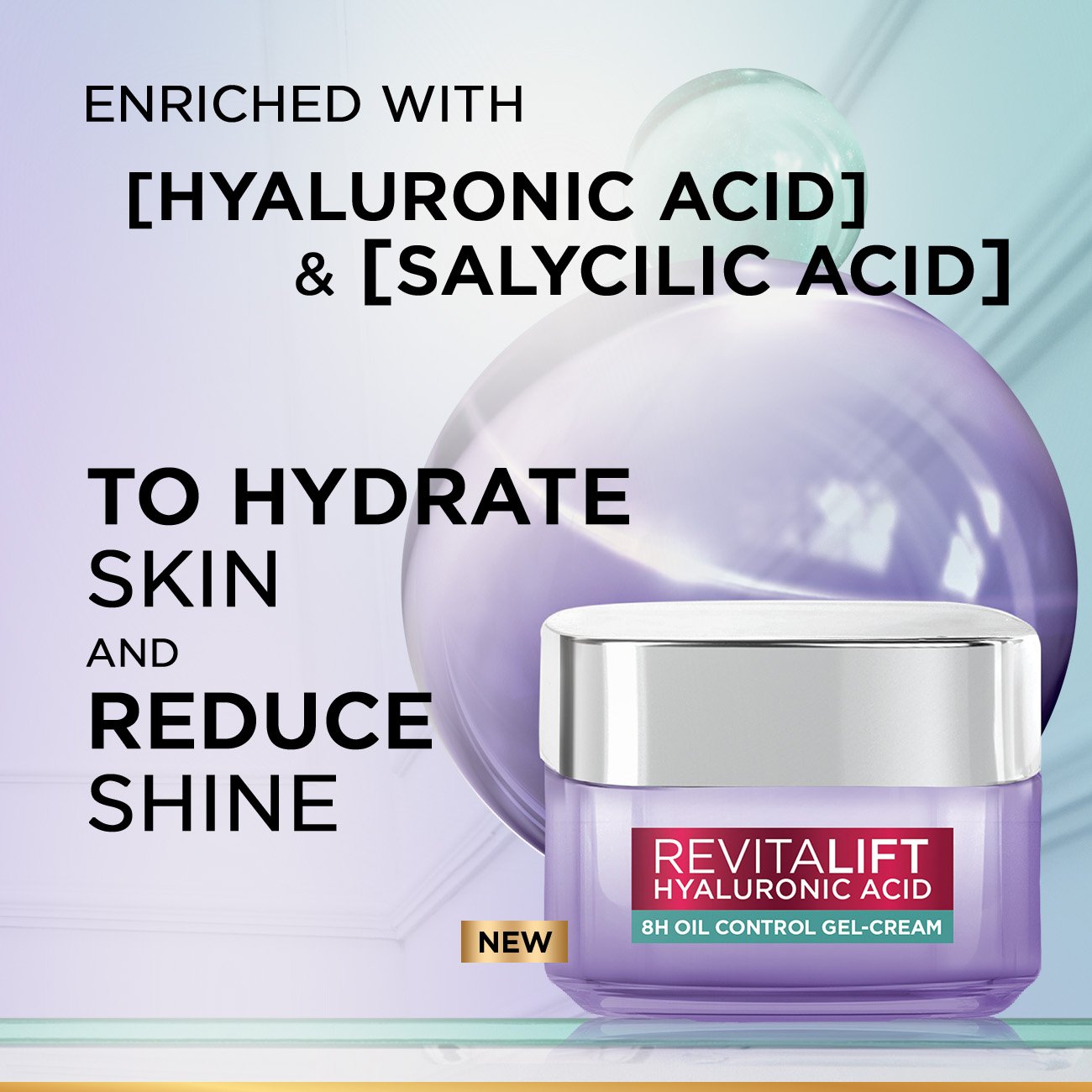 Revitalift Hyaluronic Acid Face Care Oil Control Cream | L'Oréal Paris
