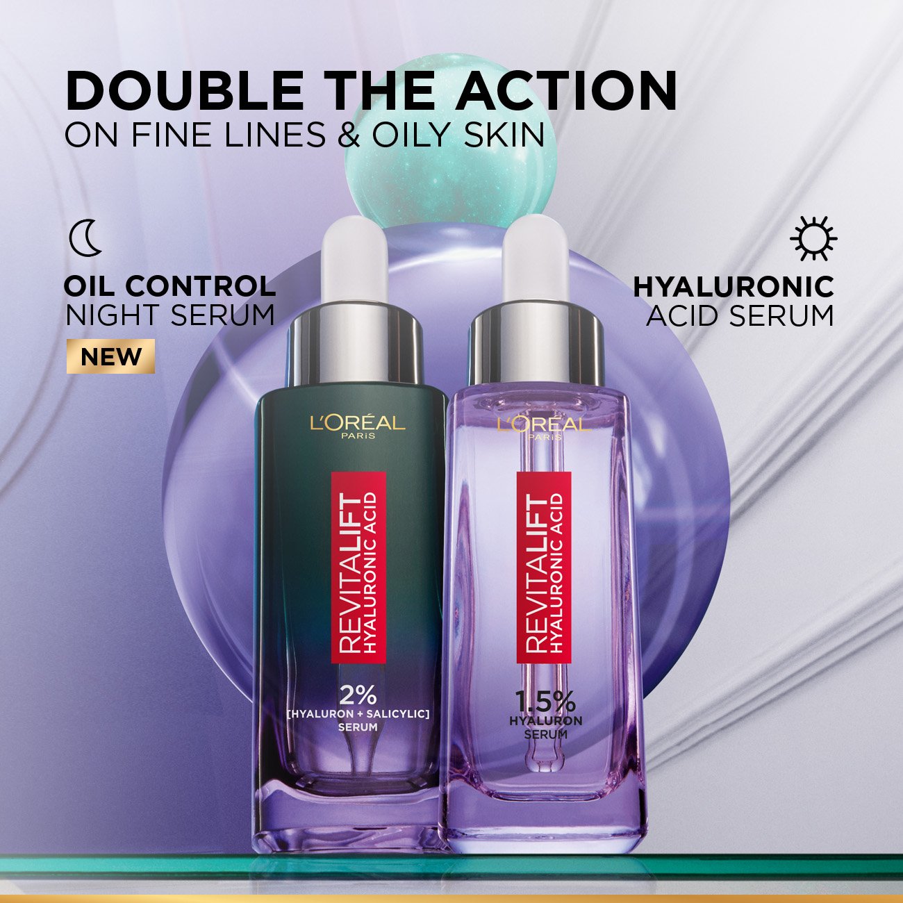 Revitalift Hyaluronic Acid Face Care Oil Control Serum | L'Oréal Paris