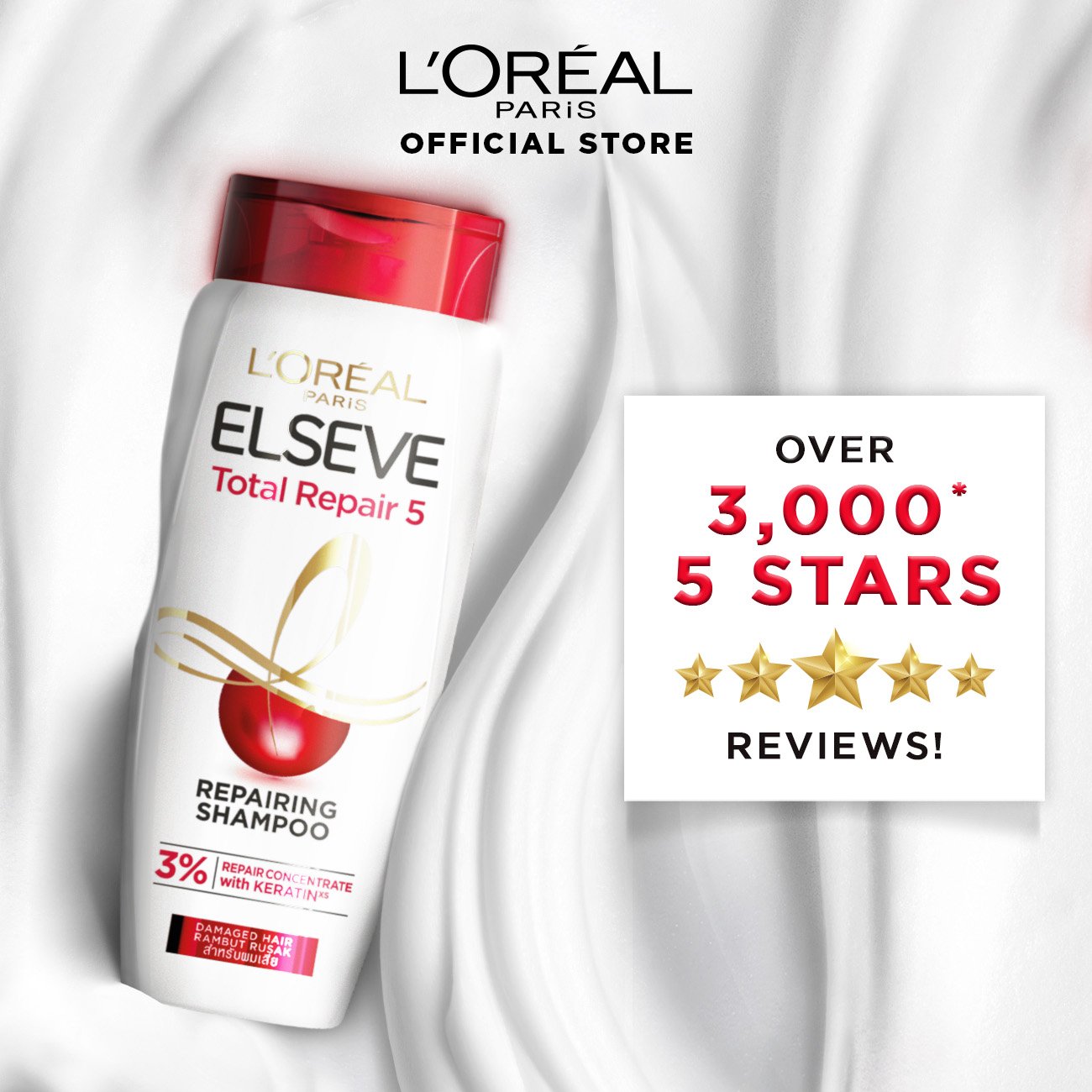 L’Oreal Paris Elseve Total Repair 5 Shampoo 620ml