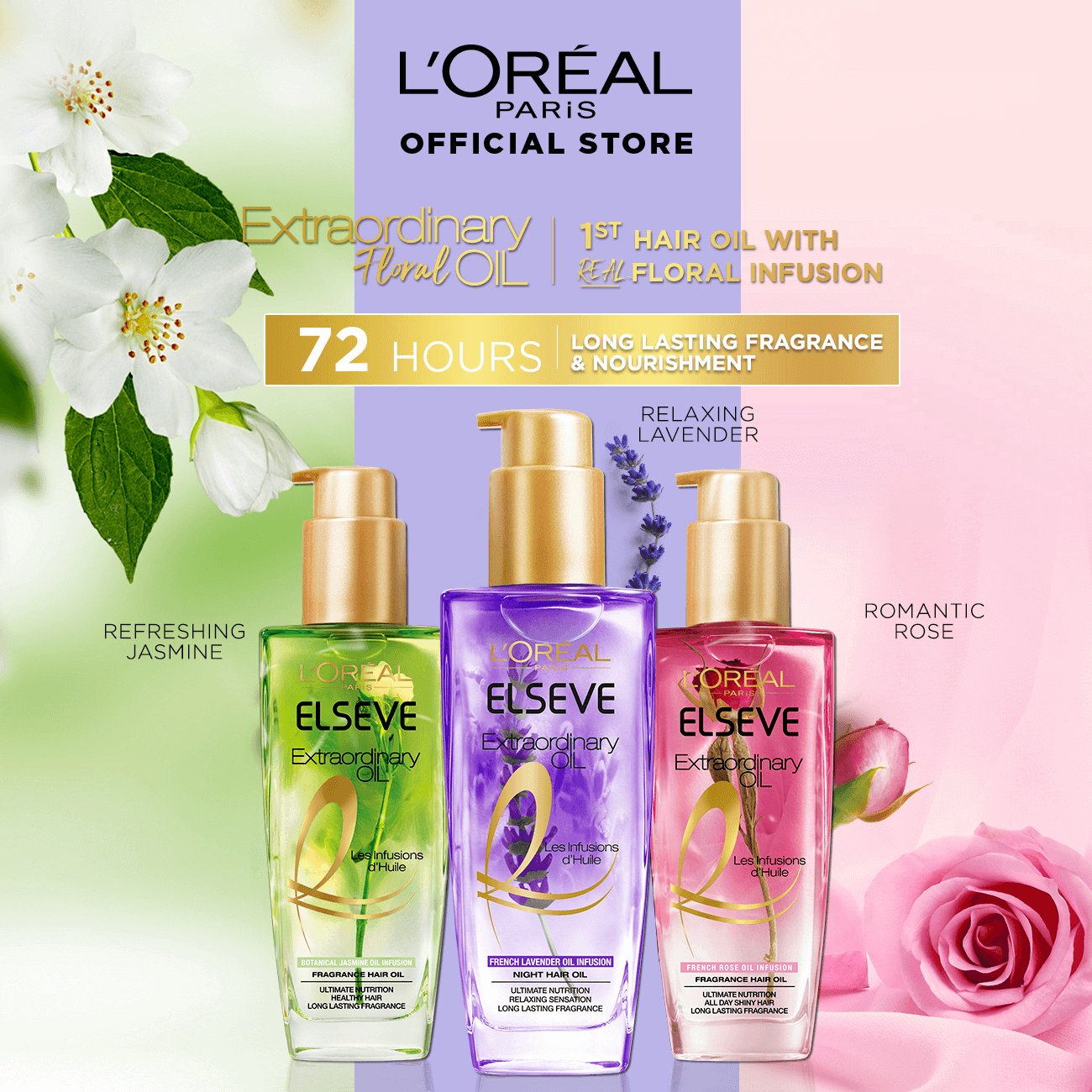 Elseve Extraordinary Floral Oil Rose 100ml