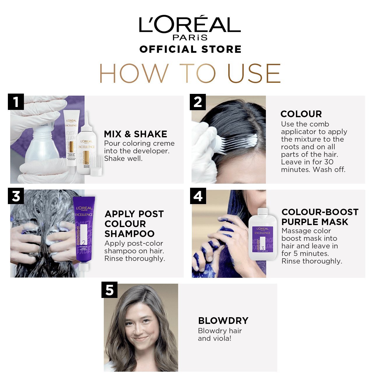 L’Oréal Paris Excellence Ash Supreme Hair Color 6.11 Smoky Ash