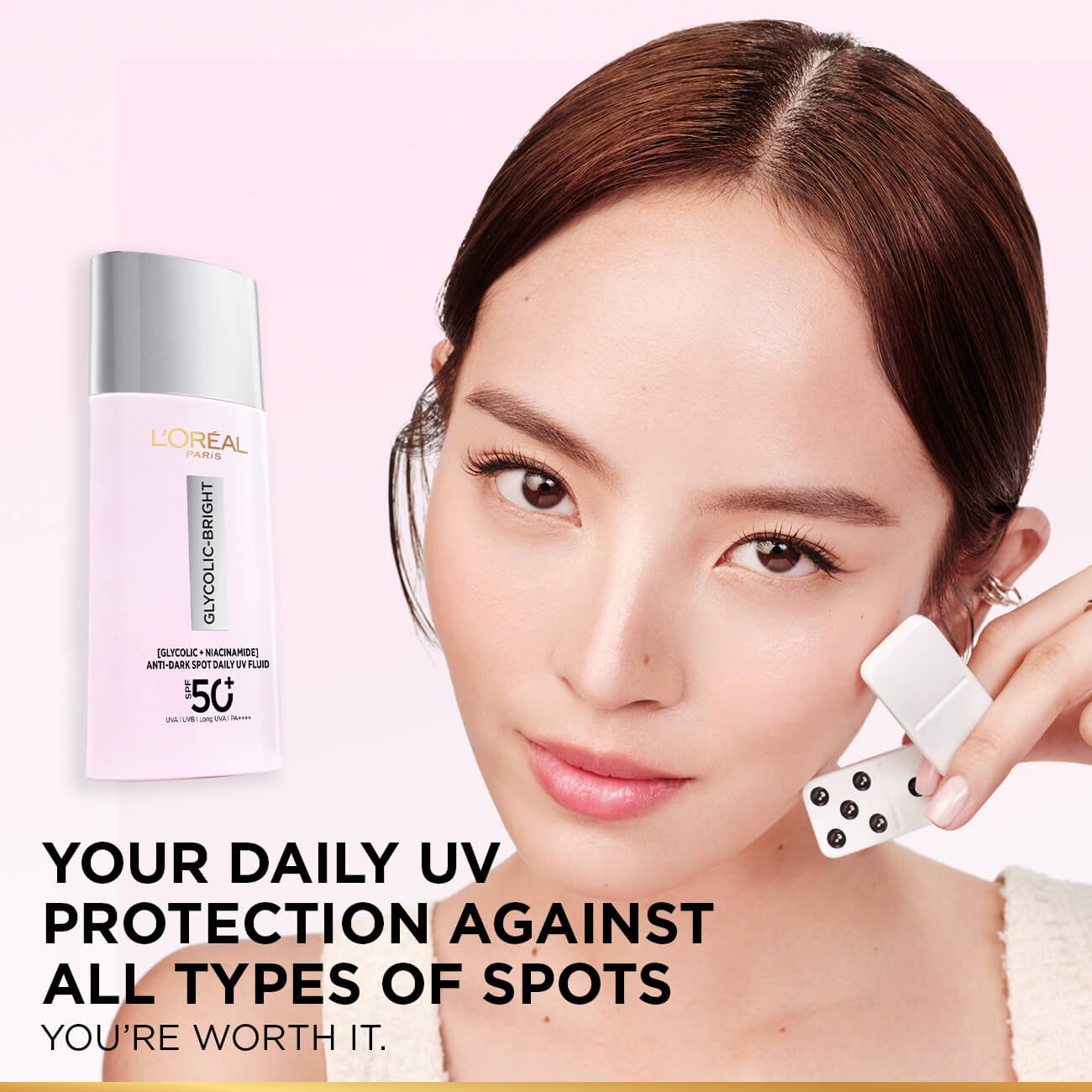 Glycolic Bright Anti-Dark Spot Daily UV Fluid | L’Oréal Paris Singapore