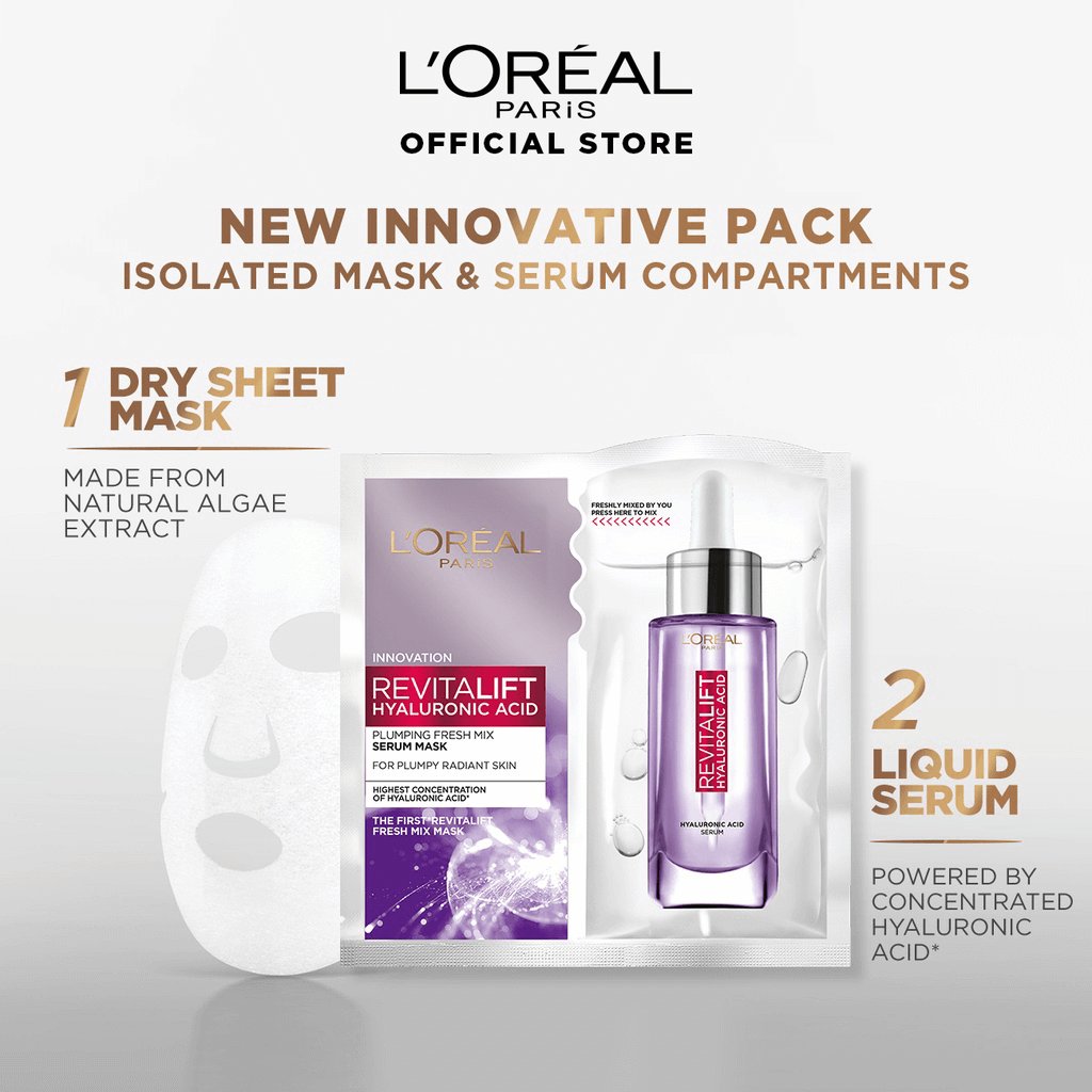 Hyaluronic Acid Plumping Serum Fresh Mix Mask 1s