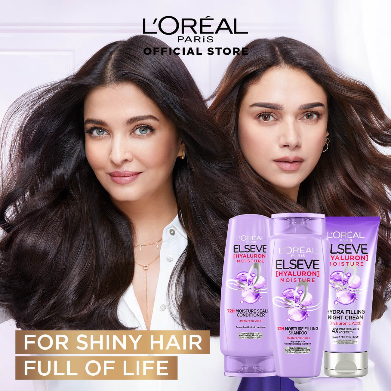 Elseve Hyaluron Hair Care 72H Moisture Filling Shampoo 410ml | L'Oréal ...