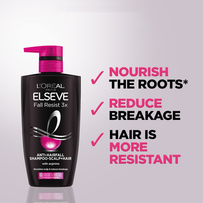 Elseve Fall Resist 3X Anti-Hair Fall Shampoo 620ml